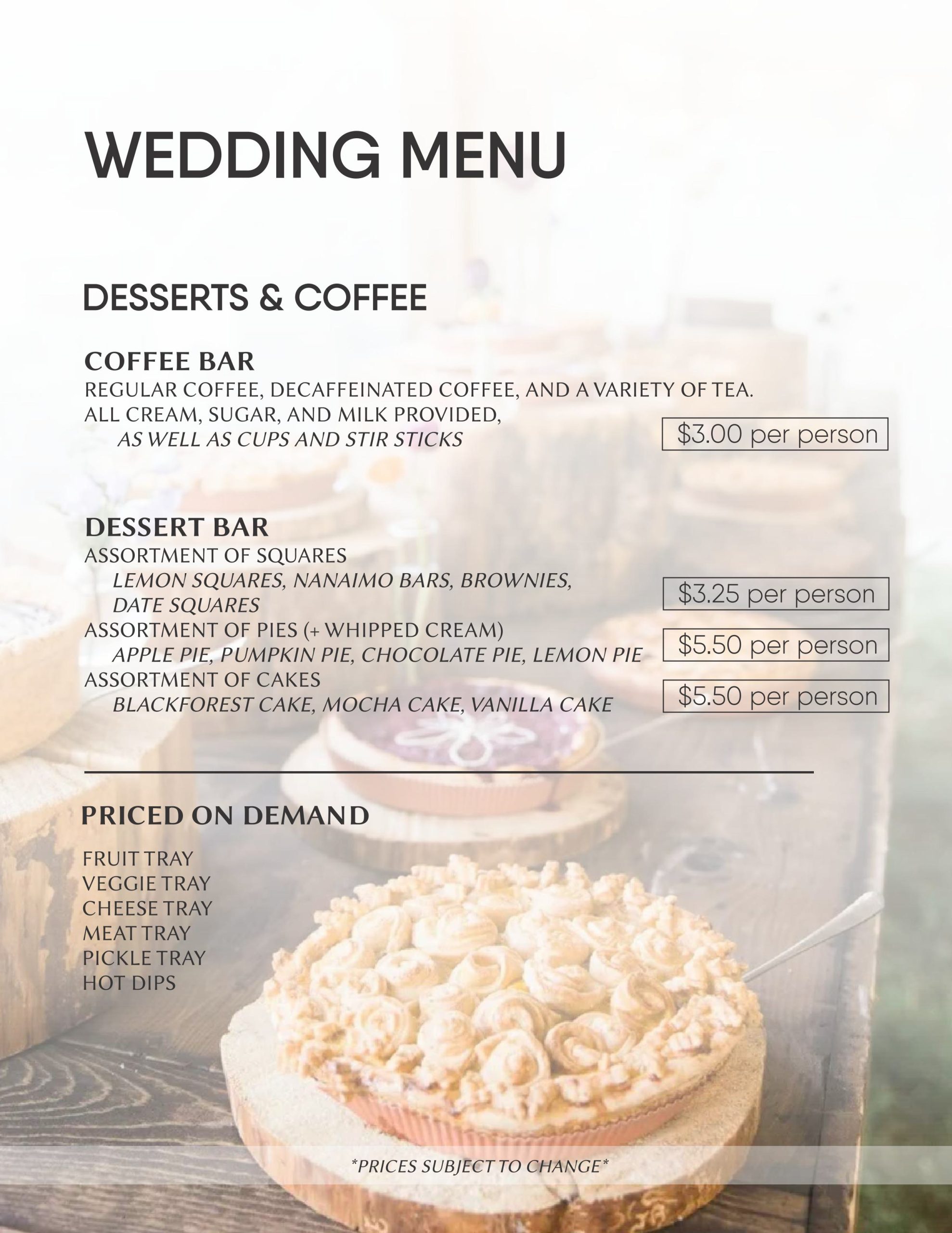 Catering Menu – thesmokengrill.ca